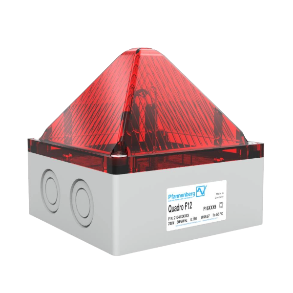 EX-ATEX Quadro F12 Signalgeber, 24V DC, rot | SCHRANER GmbH
